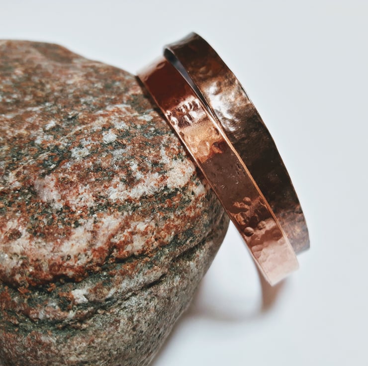Child's Copper Cuff Bangle, Hammered - Folksy