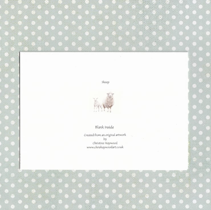 Sheep and Lamb Card - Folksy