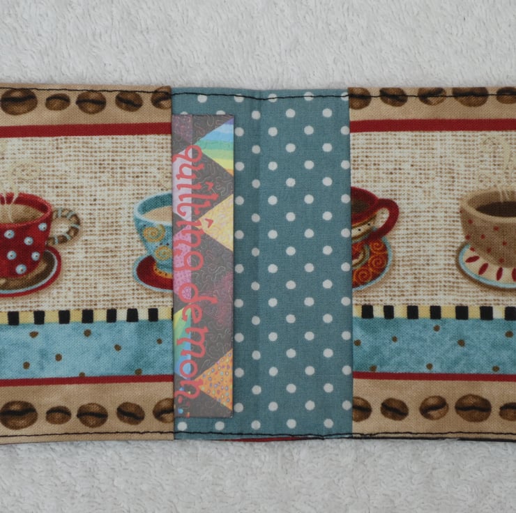 Card Wallet. Credit Card Flip Wallet. Coffee Cu... - Folksy