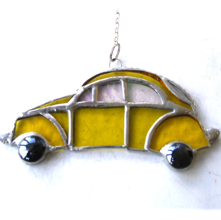 RESERVED Beetle Suncatcher Stained Glass Classi... - Folksy
