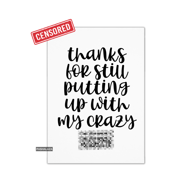 Funny Rude Anniversary Card - Novelty Love Bant... - Folksy