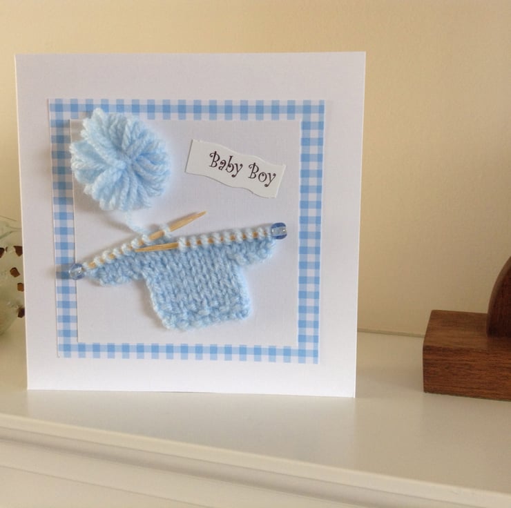 Baby Boy Card - Folksy