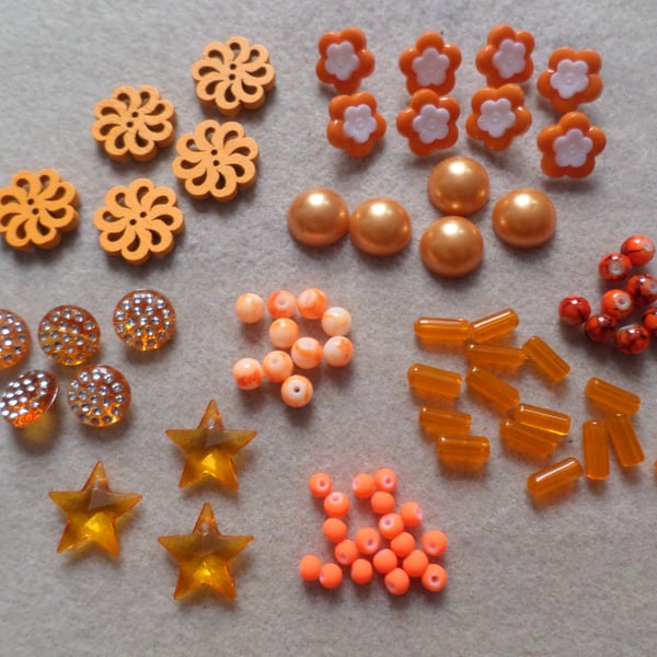 1 x Mixed Craft Pack - Orange - Folksy