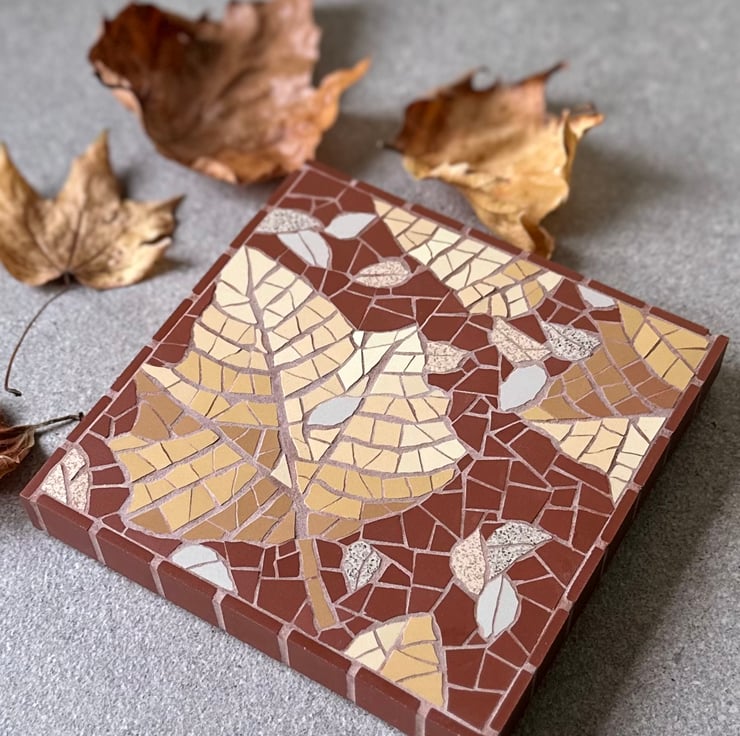 Original Botanical Art - Autumn Leaf Mosaic - Folksy