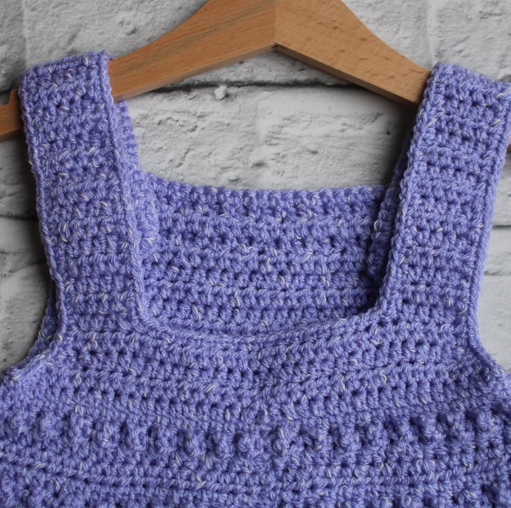 Baby Pinafore Dress - Lilac Purple - Cotton Dre... - Folksy