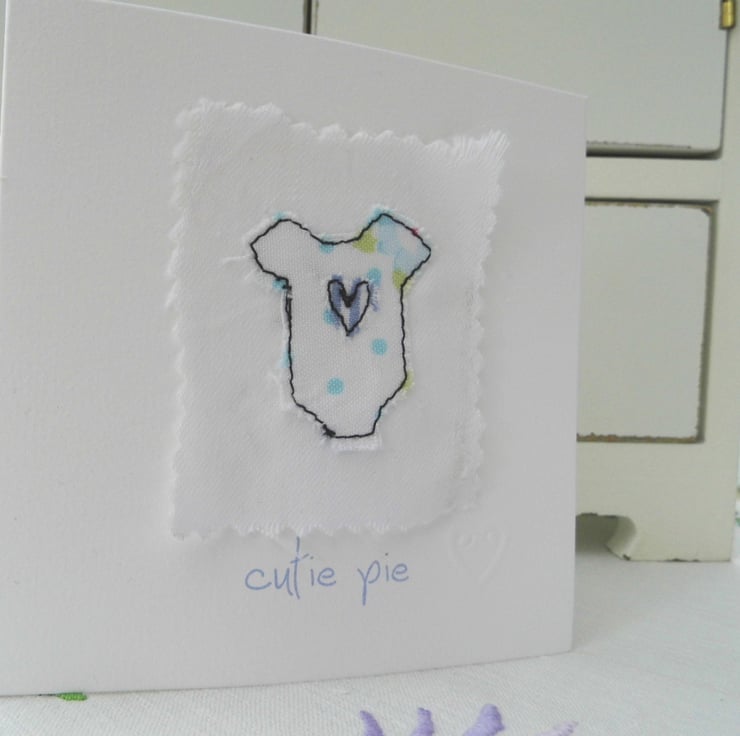 new baby handmade card - Folksy