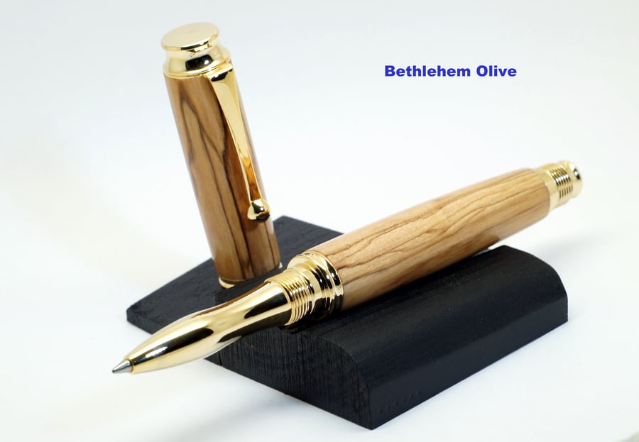 Omega Rollerball dressed in Bethlehem Olive - Folksy