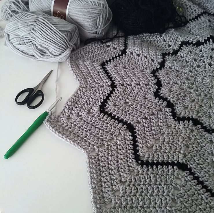 Crochet Blanket Halloween Cobweb Spider Web Throw - Folksy