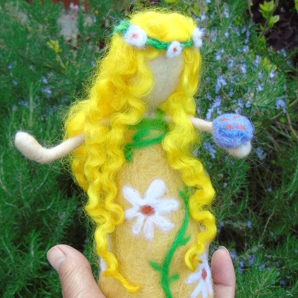 Needle felt figure - Radiant Celtic Goddess of... - Folksy