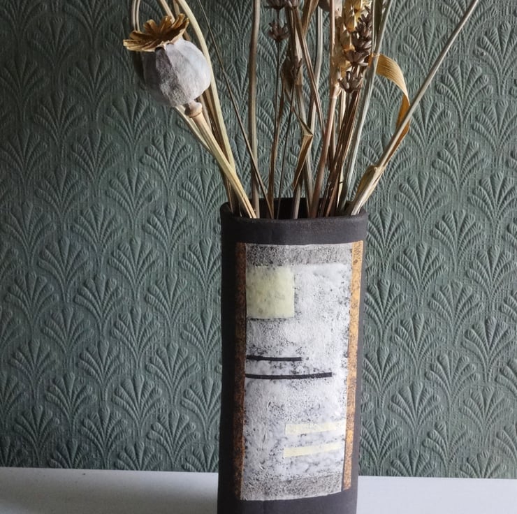 Abstract art ceramic vase or interior design ho... - Folksy
