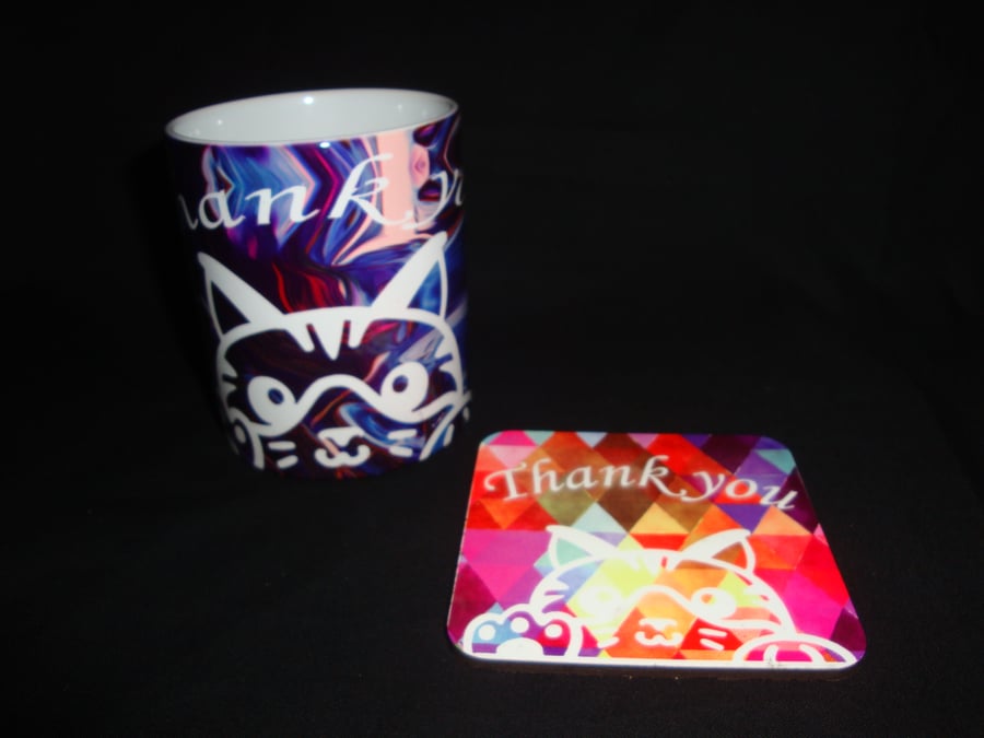 Mugs and coasters - Folksy