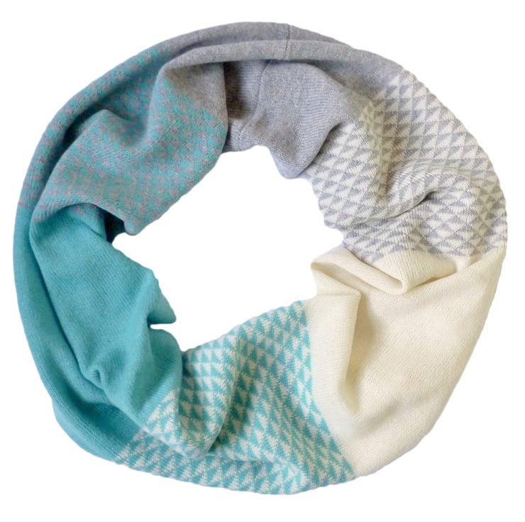 Seafoam Triangle Wrap Snood - Folksy