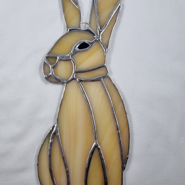 525 Stained Glass Rabbit - handmade hanging dec... - Folksy