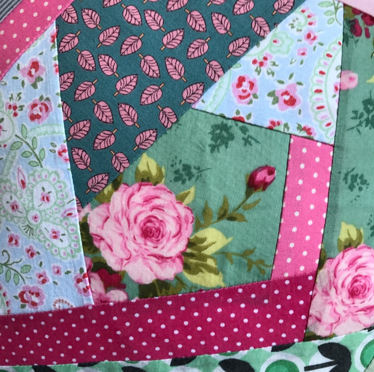 Crazy patchwork cushion - Folksy