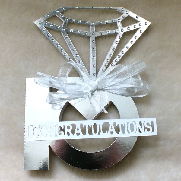 Unique Handmade Ring Engagement Card - Folksy