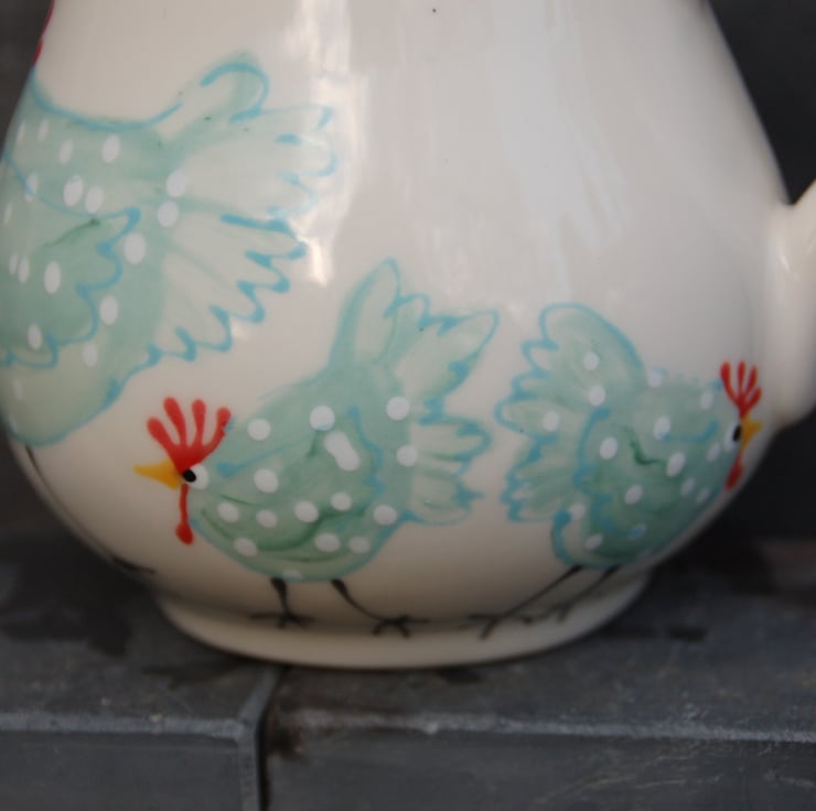 Chatty chickens - Norfolk Blue spot - Folksy