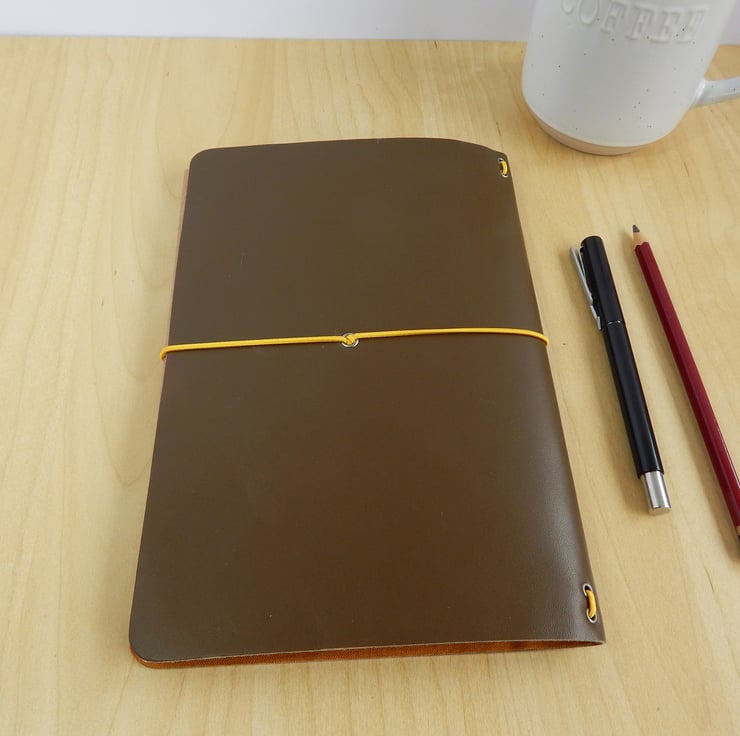 Leather Notebook Cover Set. Gorgeous Travel Not... - Folksy