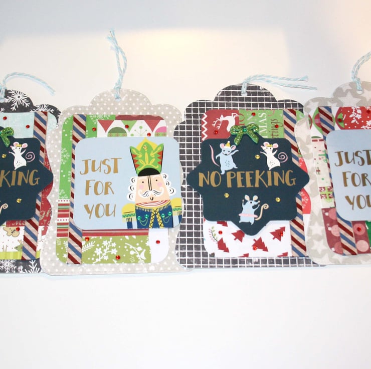 Jumbo Christmas Gift Tags No Peeking Just For Y... - Folksy