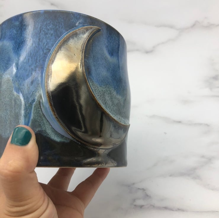 Blue Moon Planter, Ceramic Plant Pot - Made to ... - Folksy