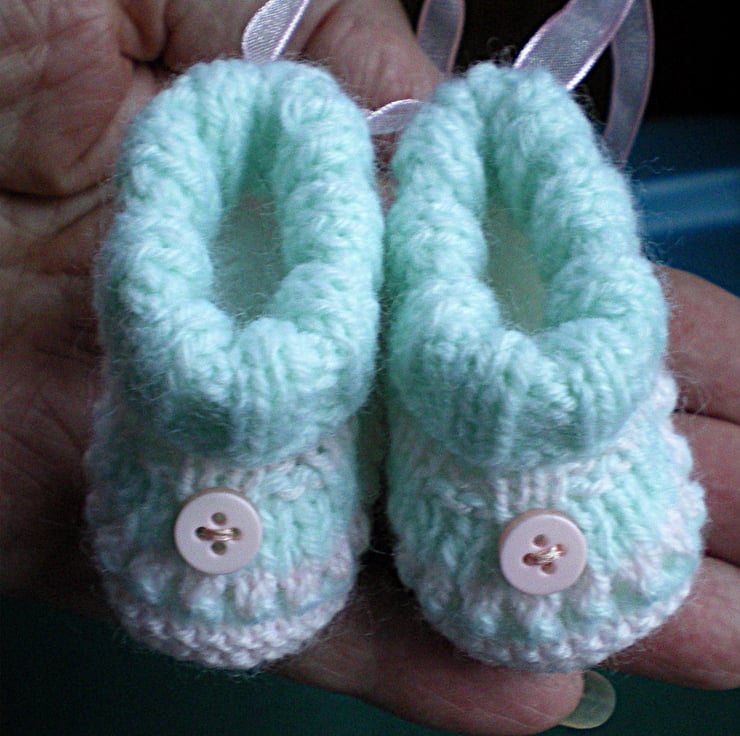Keepsake,Baby keepsake,Miniature booties,Christ... - Folksy