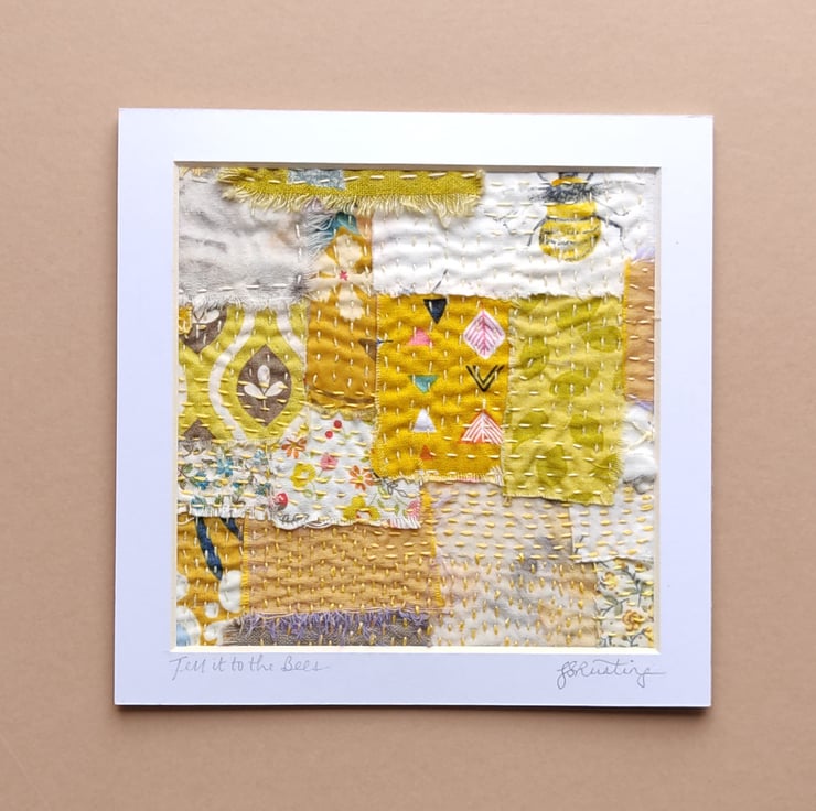 "Tell it to the Bees" - Square frame ... - Folksy