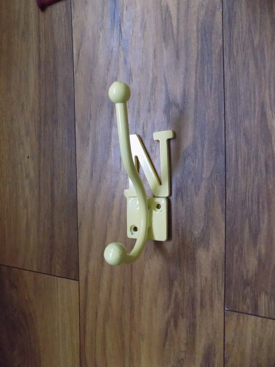 Lettered Double Coat Hook......................... - Folksy