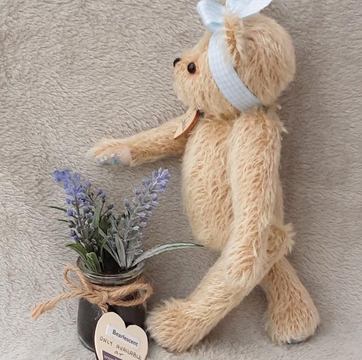 One of a kind mohair bear, collectable artist b... - Folksy