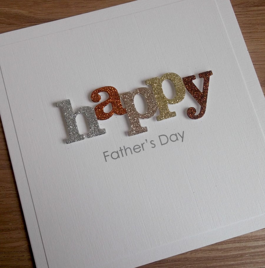 Handmade father's day card, personalized with ... - Folksy