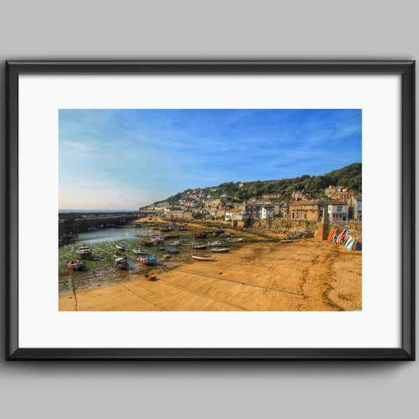 Mousehole Harbour Photo, Fishing Village, Seasi... - Folksy
