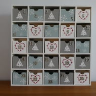 Handpainted Advent Calendar - Folksy