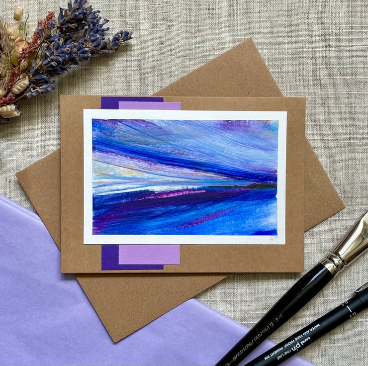 Abstract greeting card, original artwork, abstr... - Folksy