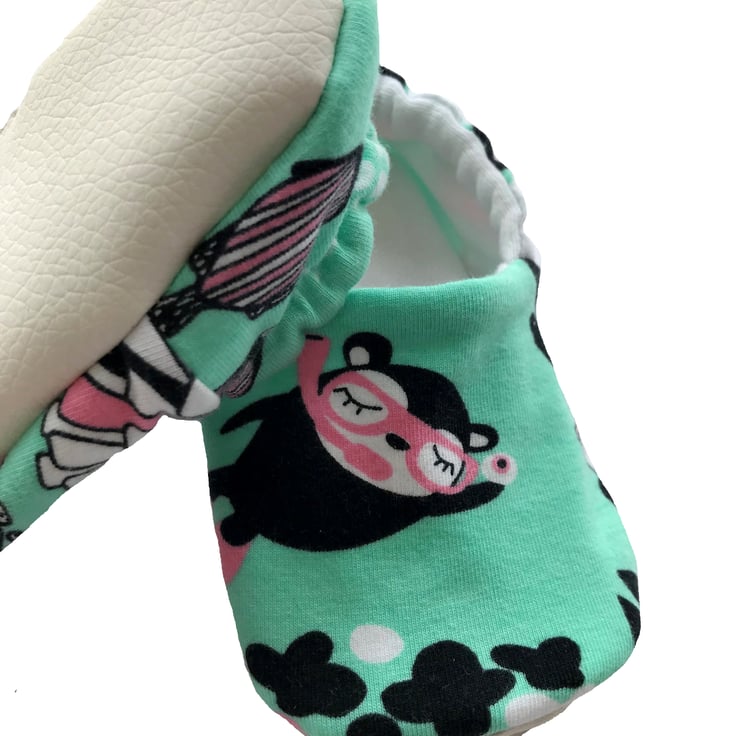 Coral Reef Baby Shoes Organic Moccasins Kids Sl... - Folksy