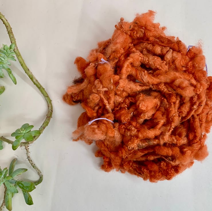 Hand spun yarn. Wool locks. OOAK. - Folksy