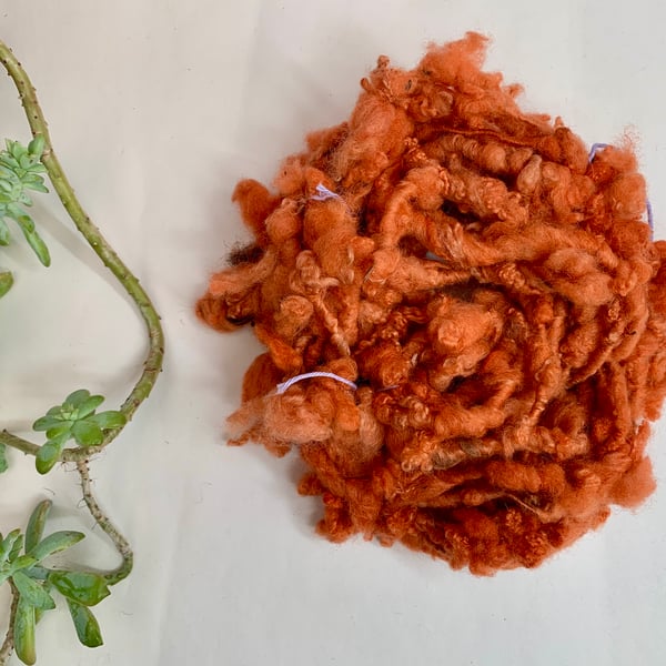 Hand spun yarn. Wool locks. OOAK. - Folksy