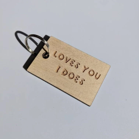 Laser cut Bristol Slang Sayings Keyrings - Folksy