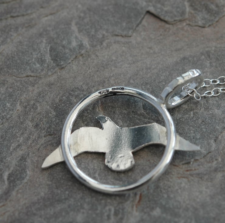 'Flying High' Sterling Silver Pendant Necklace ... - Folksy