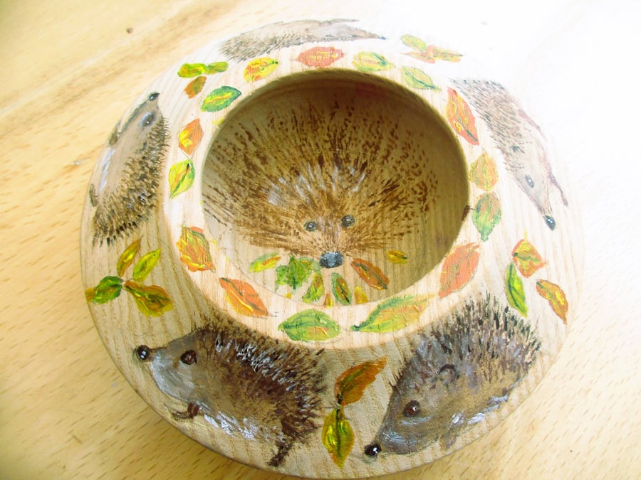 Roman style , Hand turned beech bowl with hand ... - Folksy