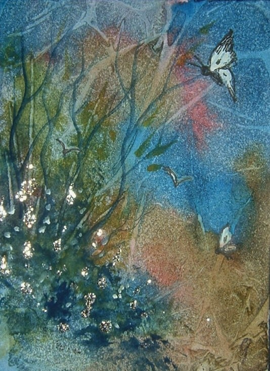 aceo art painting watercolour original,. ref 588 - Folksy