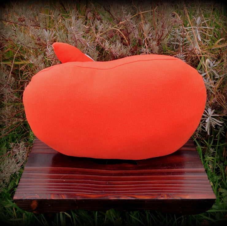 Snoozy Fox shaped cushion. 40cm in length. - Folksy