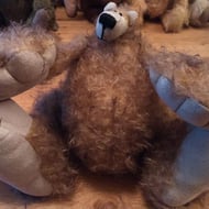 8" Mohair Wacky Handmade Teddy Bear - Folksy