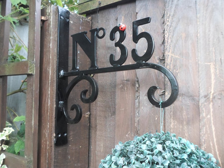 Custom Number Hanging Bracket..................... - Folksy