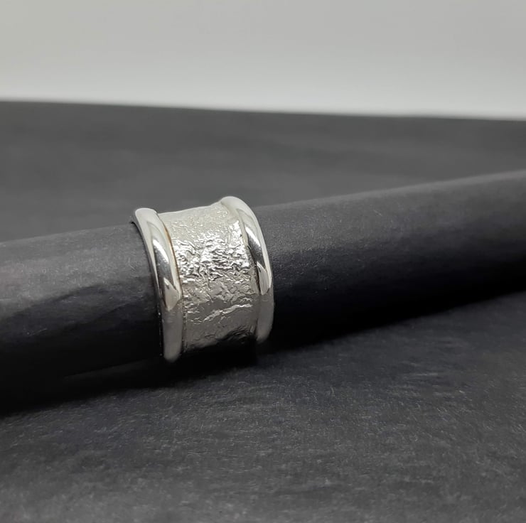 Sterling Silver Reticulated Ornate Ring - Folksy