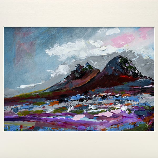 Original Painting of Scottish Mountains (16x12 ... - Folksy