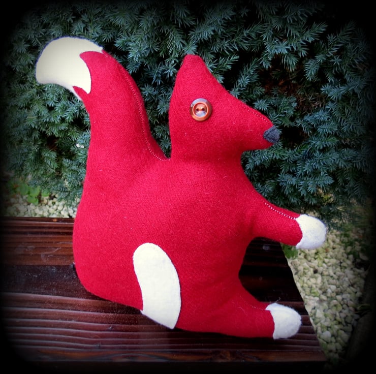 SALE!!! A squirrel doorstop. Squirrel bookend. - Folksy