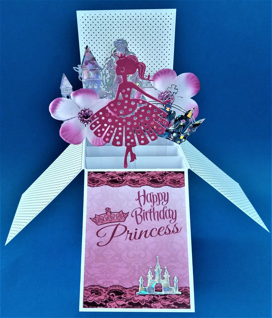 Girls Birthday Card for a princess - Folksy