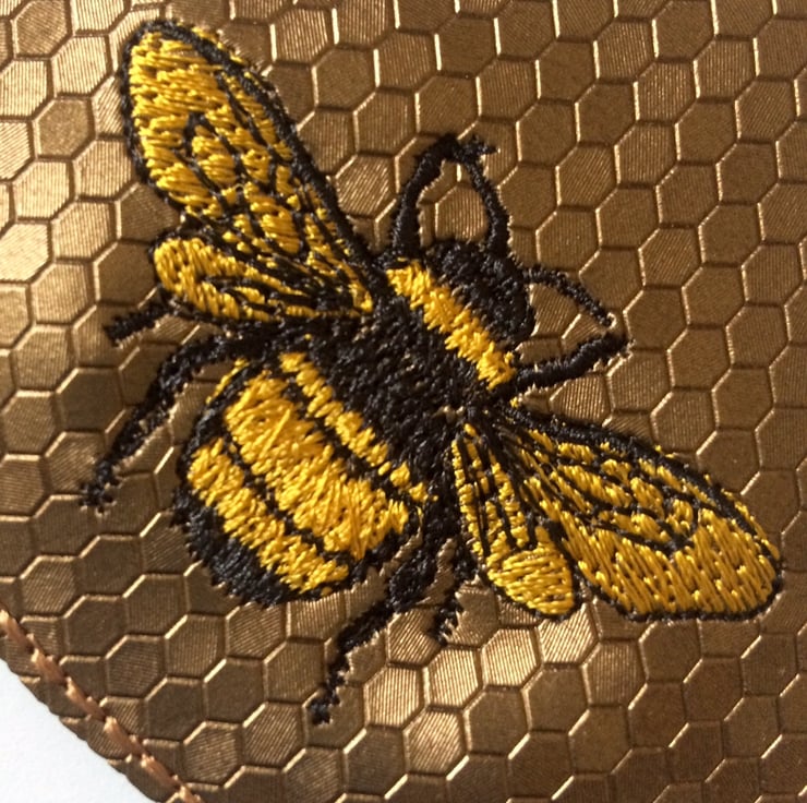 Bee Bookmark - Stitched Corner Bookmark - Bee G... - Folksy