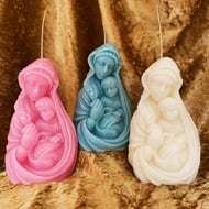 Mother And Child Virgin Mary Candle - Folksy