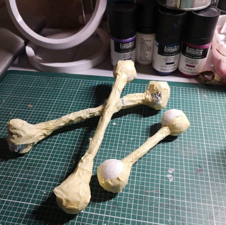 Faux Clay Decomposing Bones for Halloween - Folksy