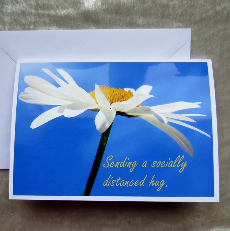 Support Card. Sending a socially distanced hug.... - Folksy