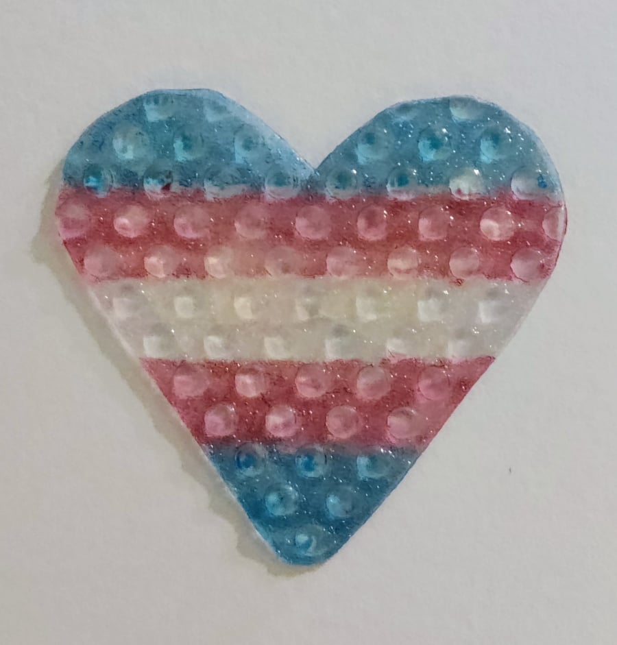 Love heart Transgender Flag - Folksy